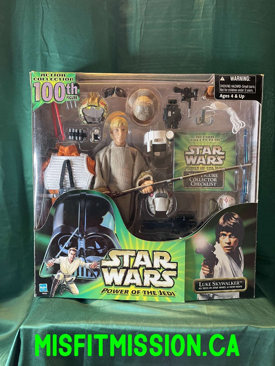 2000 Star Wars 100th Figure Power of The Jedi Luke Skywalker 12 inch F ...