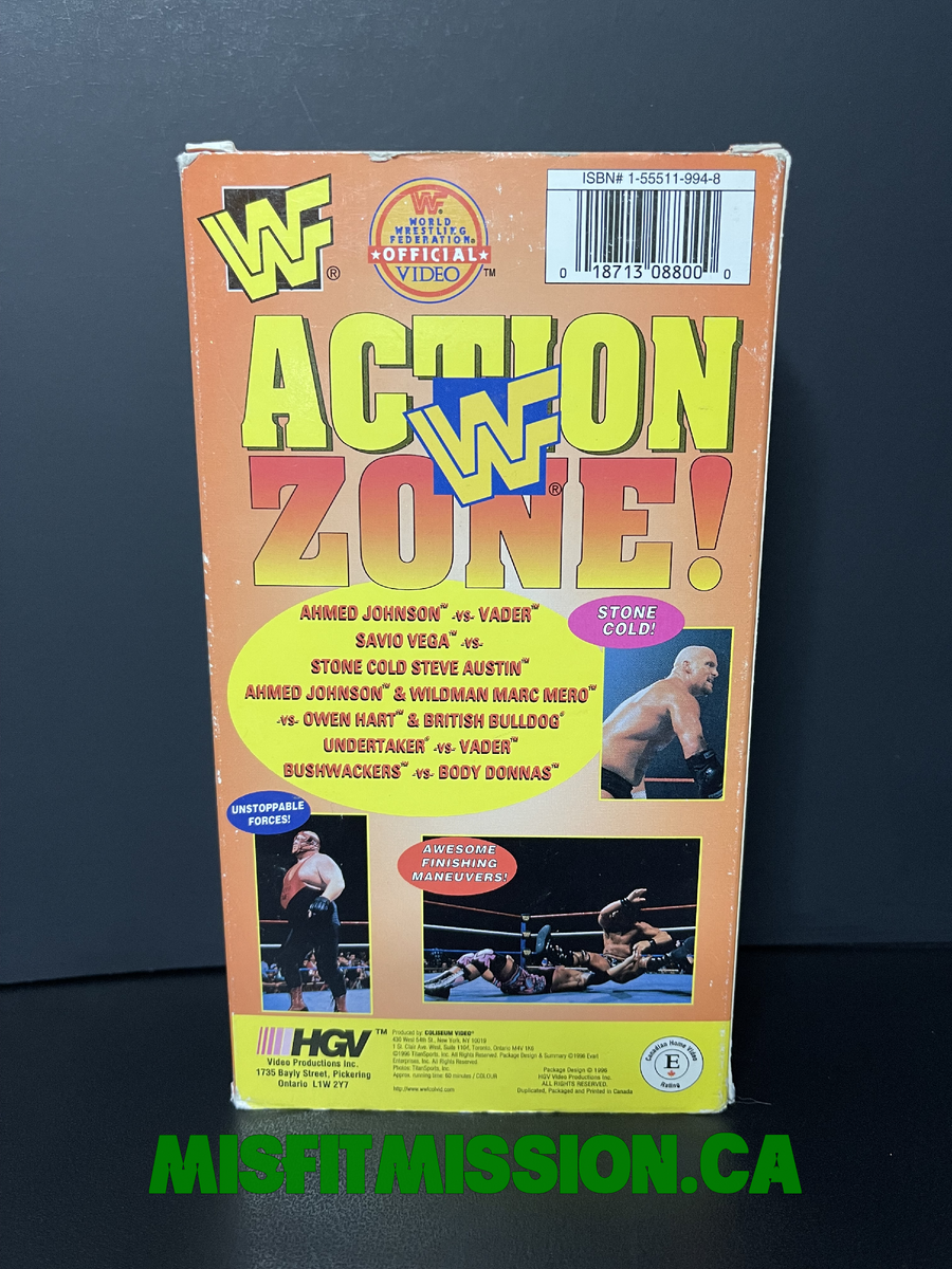 WWE VHS 1996 Coliseum Video WWF Action Zone – The Misfit Mission ...