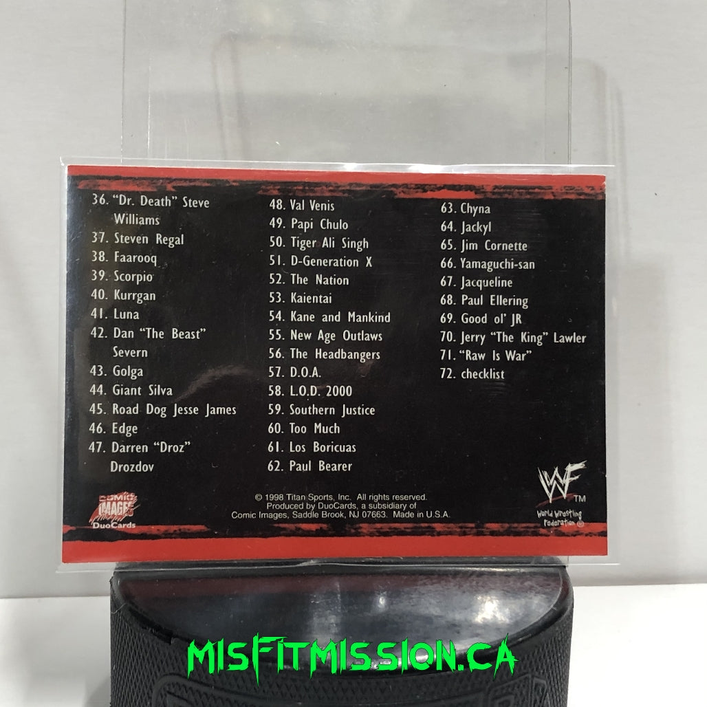 1998 WWF Superstarz Trading Cards Checklist – The Misfit Mission ...